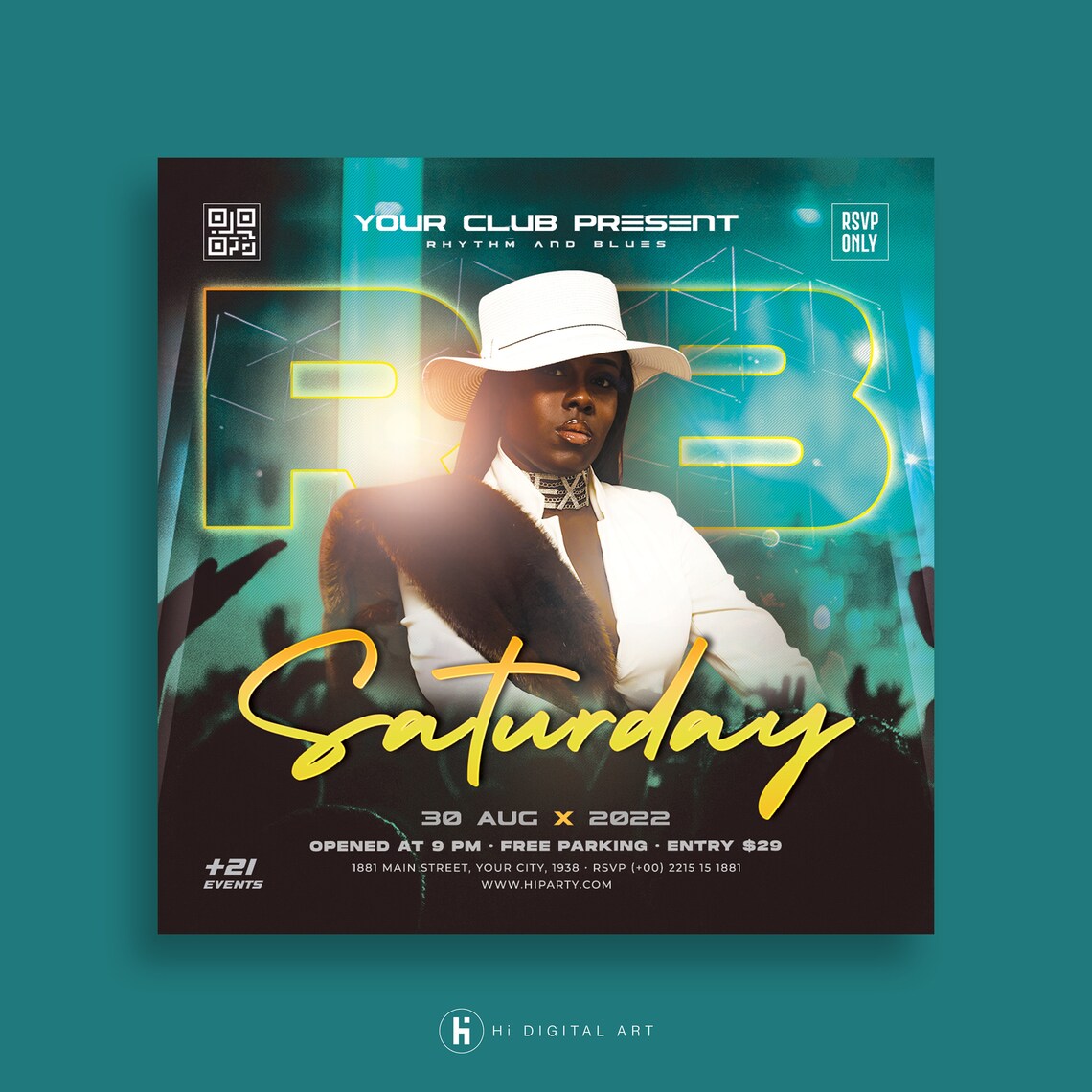 Club Flyer Night Club Flyer Party Flyer R&B Flyerdj Flyer - Etsy