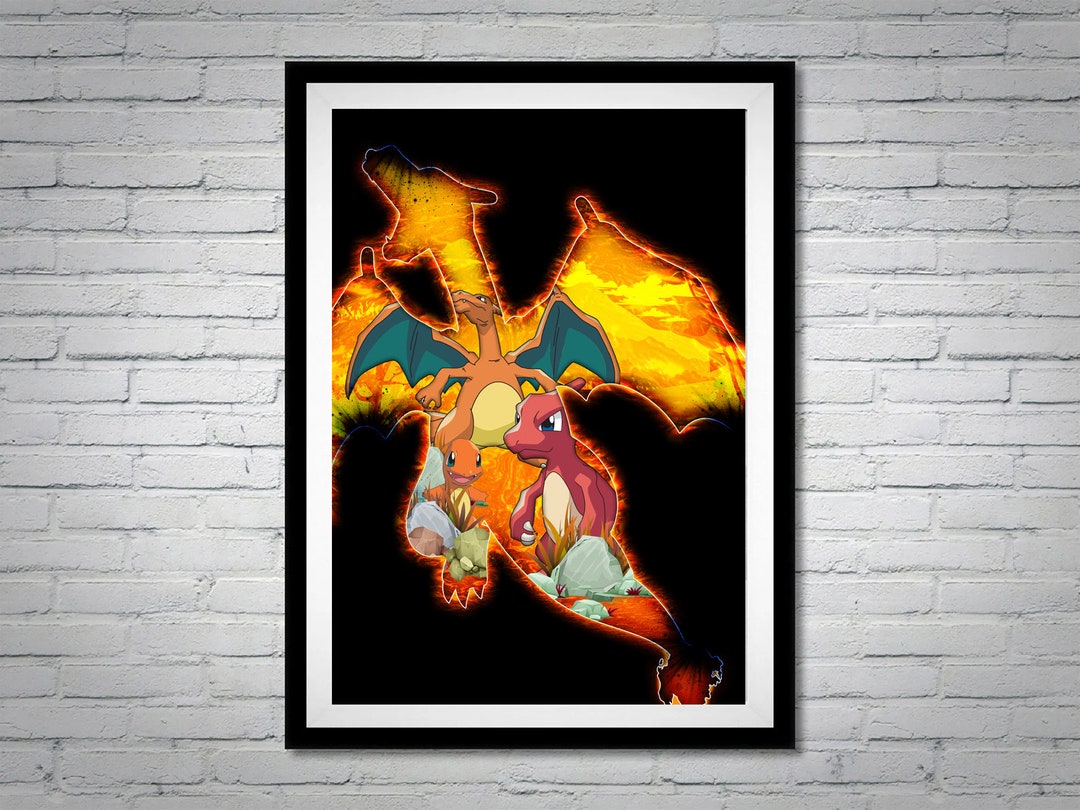 Epic Pokémon Charizard Print | Pokémon Generation 1 Charizard Digital ...