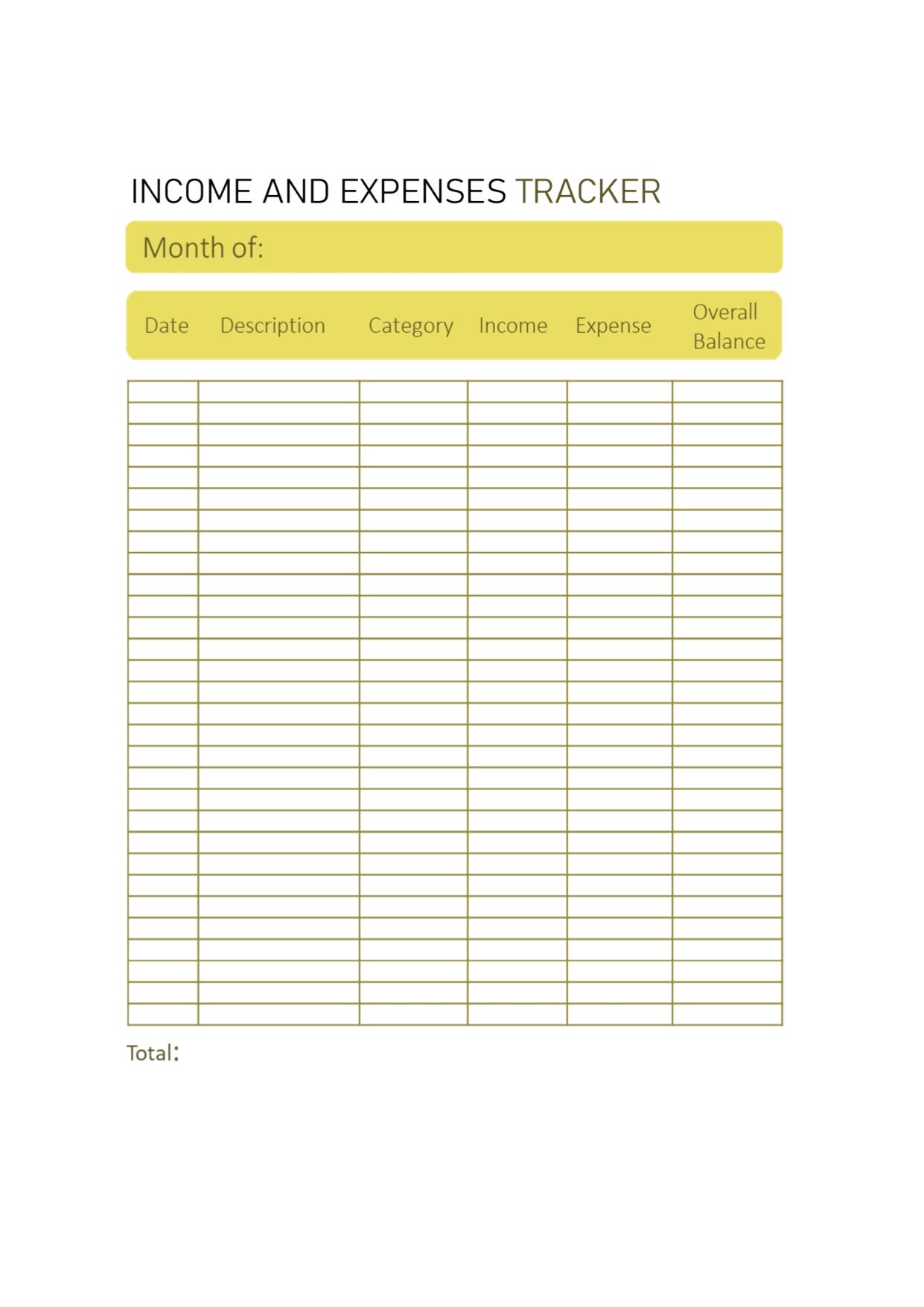 Printable Income and Outcome Tracker Bundle Colorful Income and Expense ...