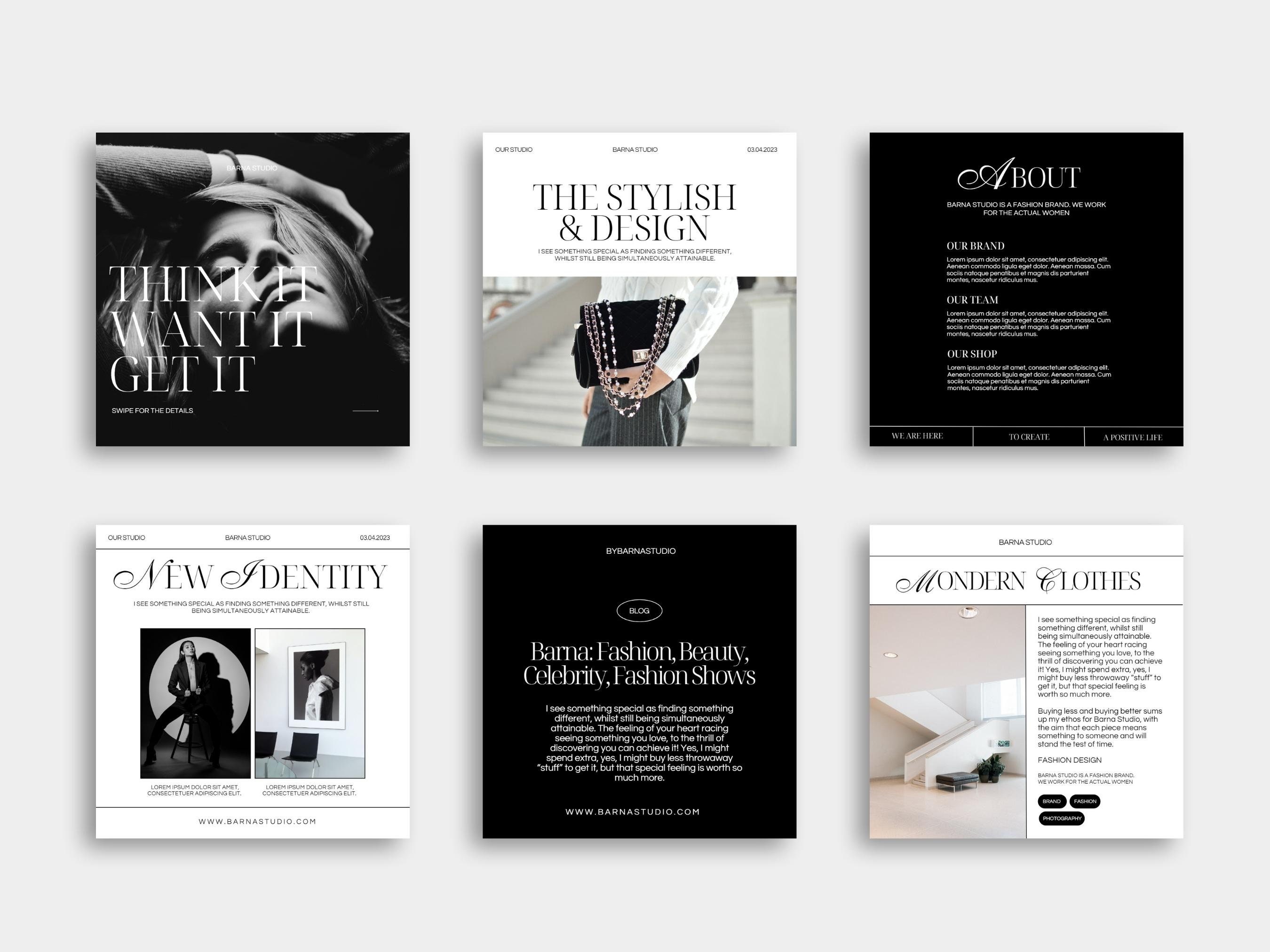 300 Aesthetic Instagram Templates for Small Business, Instagram ...