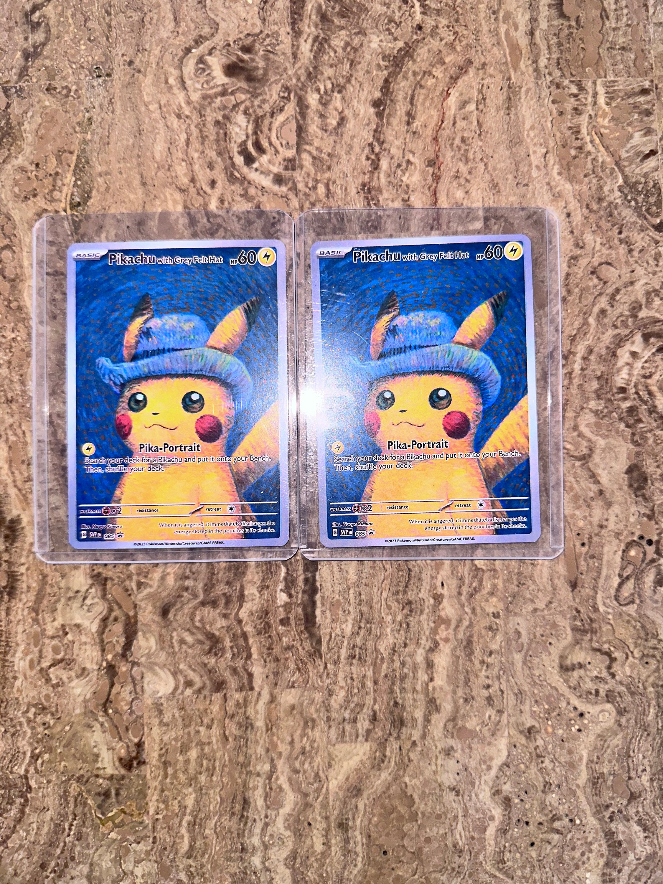 Rare Pikachu With Gray Felt Hat Pokémon Card Van Gogh - Etsy