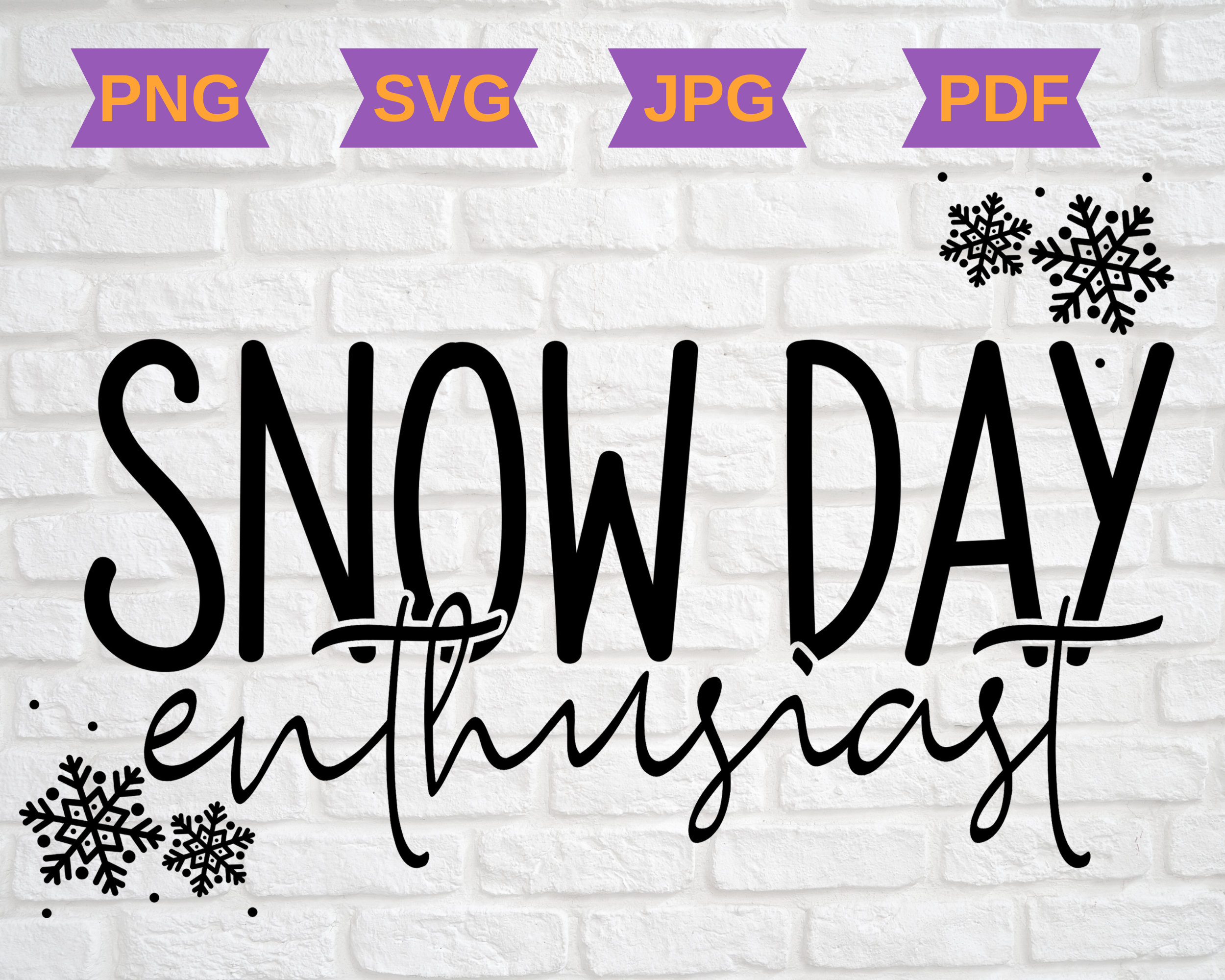 Snow Day Enthusiast SVG - Snow Day SVG - Snow Cutfile - Love Snow Svg ...
