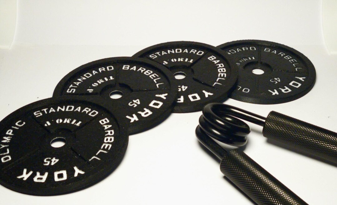 Black York-style Weight Plate Coaster 3D Printed Gym Décor - Etsy