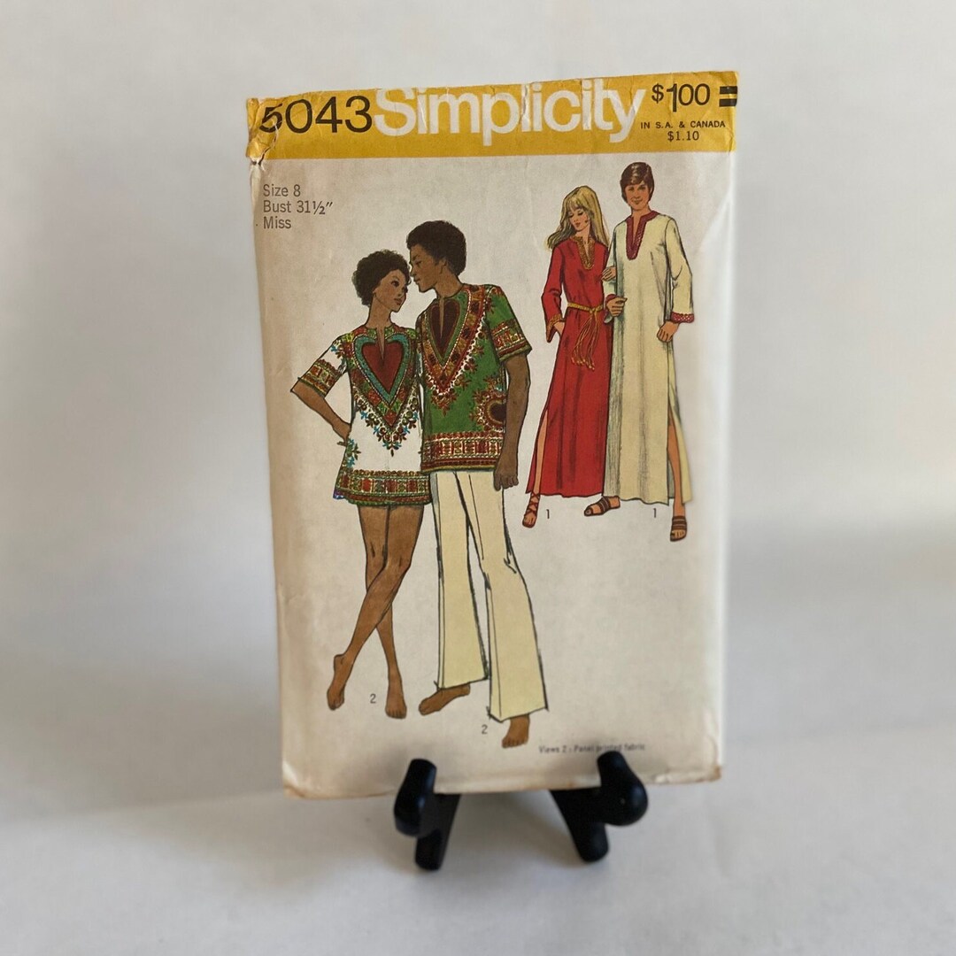 Vintage Simplicity 5043 the Dashiki Mens Shirt or Misses - Etsy