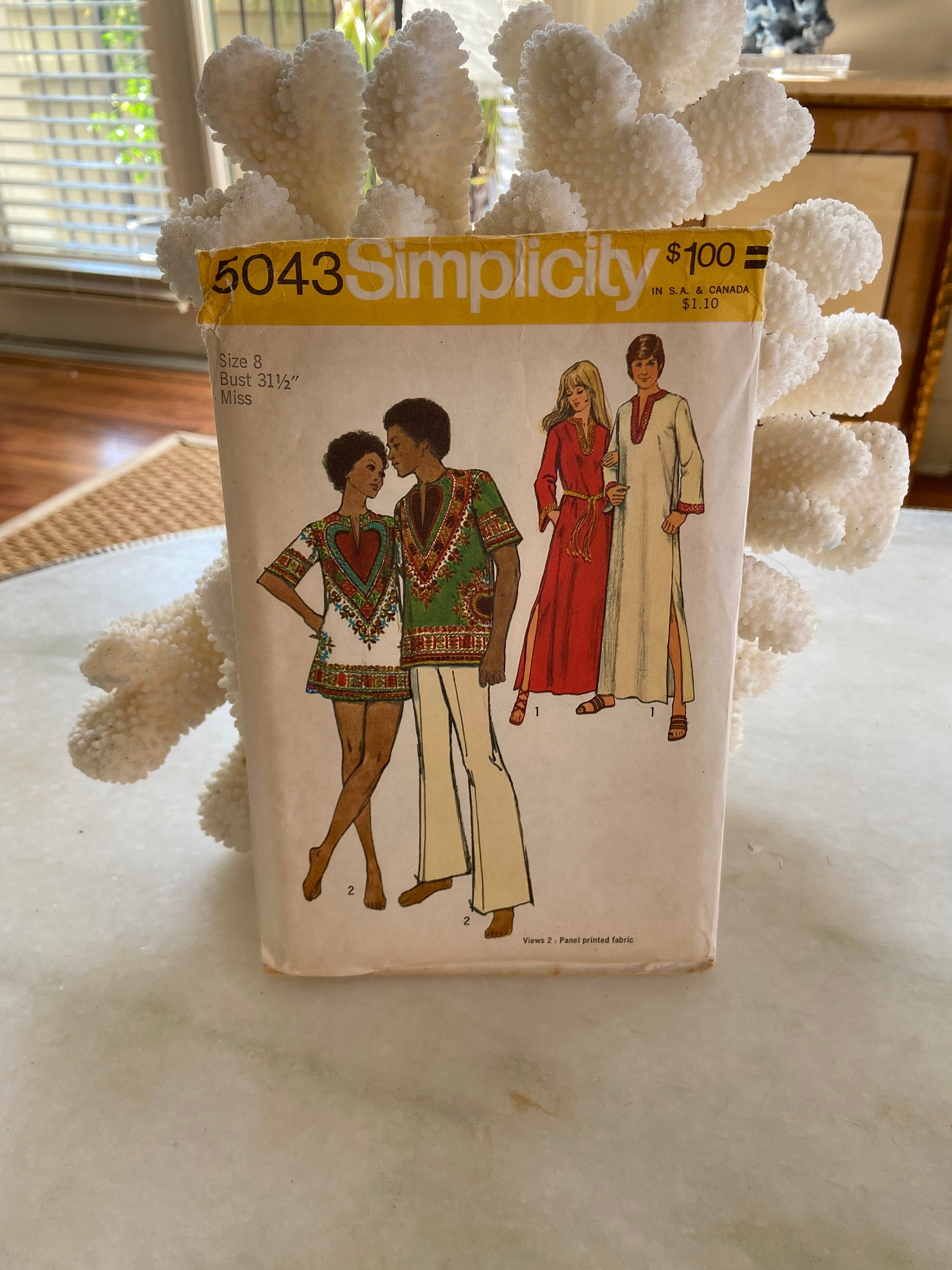 Vintage Simplicity 5043 the Dashiki Mens Shirt or Misses - Etsy