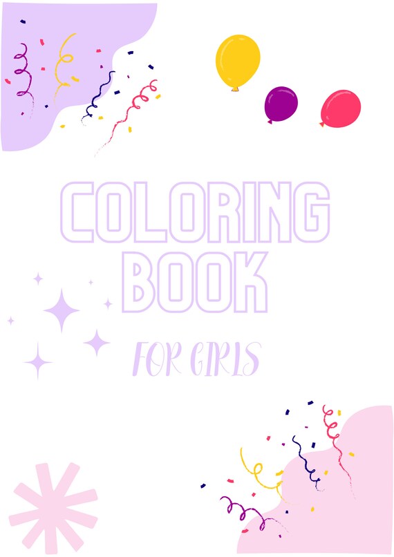 Coloring Book for Girls - Etsy