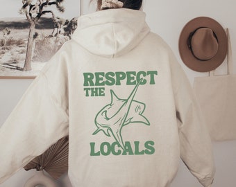 Respect the Locals Shark Shirt, Shark Sweatshirt, Shark Shirt, Shark ...