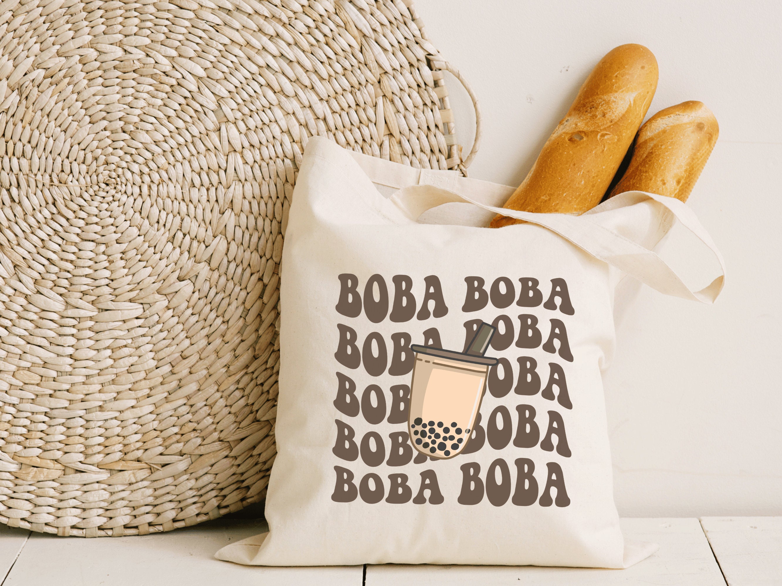 Boba Tote, Boba Bag, Bobta Tote Bag, Bubble Tea Tote Bag, Boba Gift ...