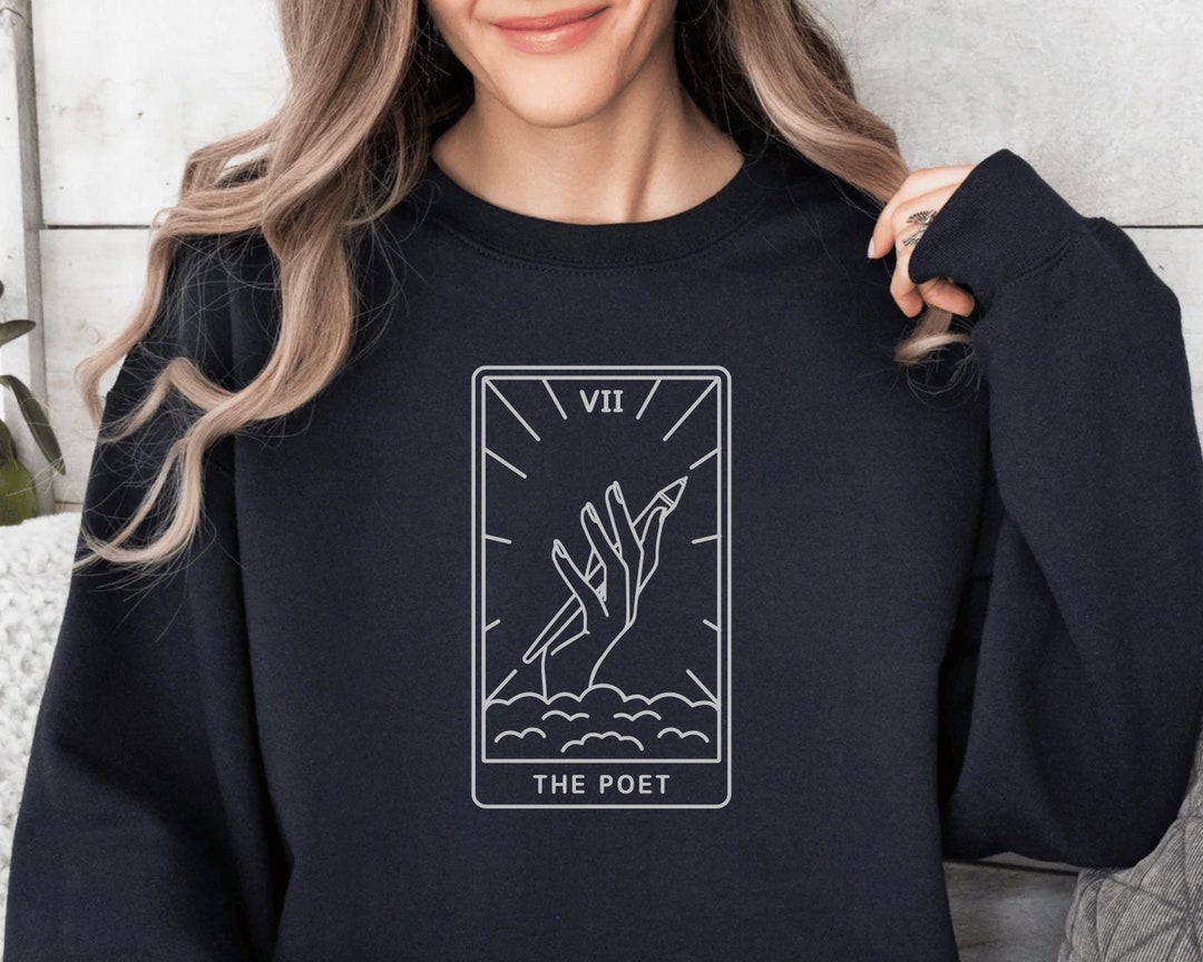 Poet Shirt, Poet Sweatshirt, Poet Crewneck, Author, the Poet Tarot Card ...