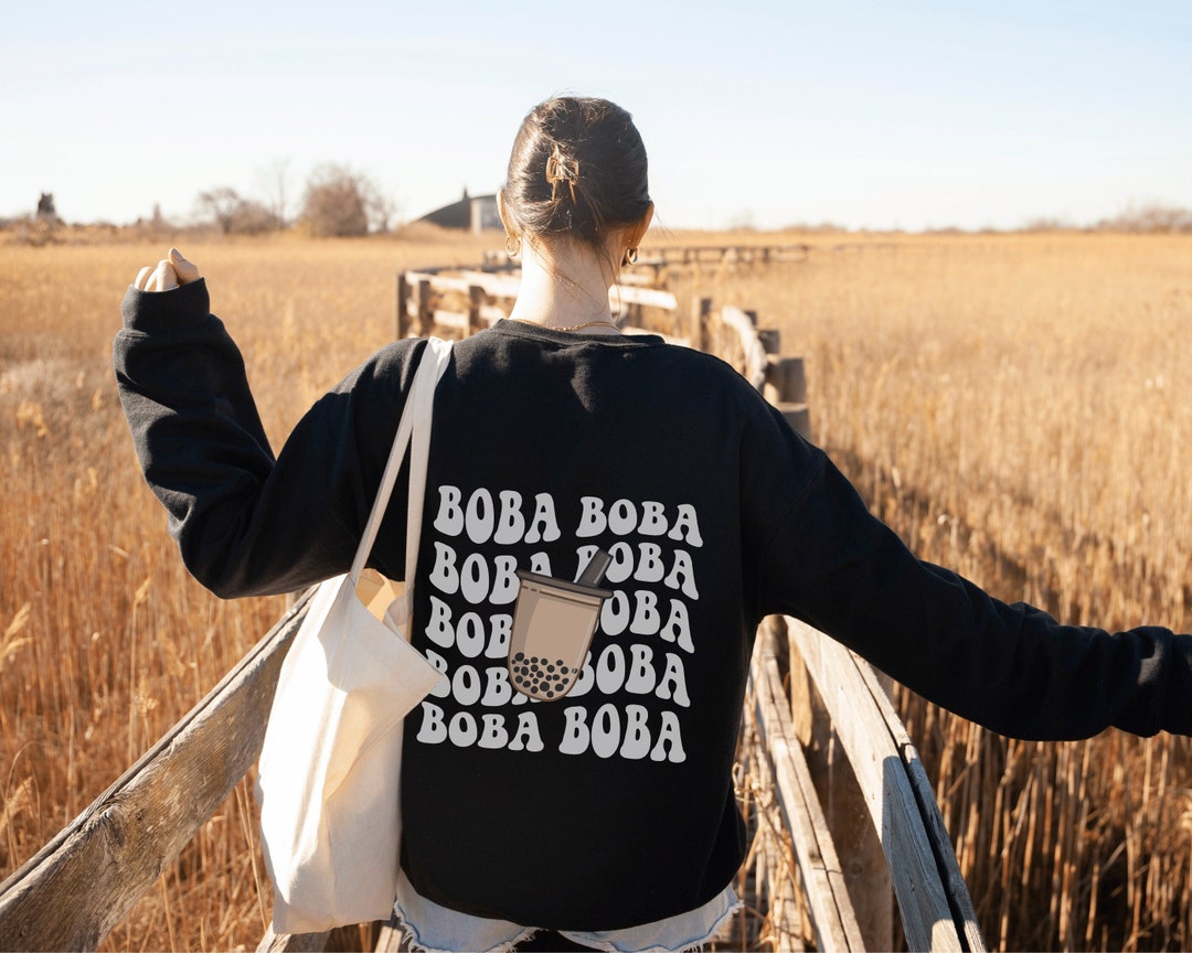 Boba Shirt, Bubble Tea Sweater, Boba Sweatshirt, Milk Tea Sweatshirt ...