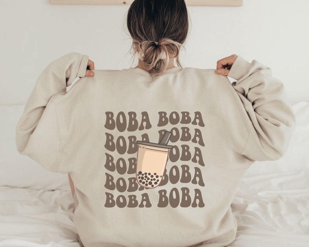 Boba Shirt, Bubble Tea Sweater, Boba Sweatshirt, Milk Tea Sweatshirt ...