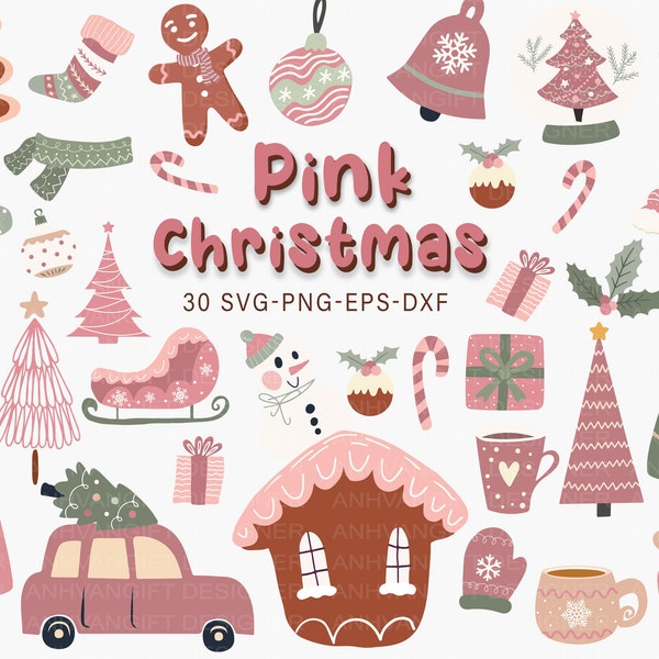 Pink Gingerbread Svg - Etsy
