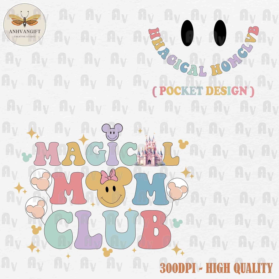 Magical Mom Club PNG, Mother's Day Png, Mom Png, Magical Castle Png ...