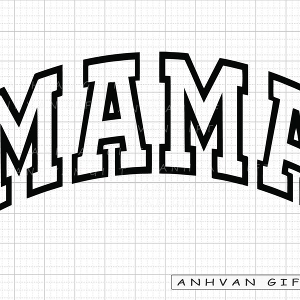 Mama Outline Svg - Etsy