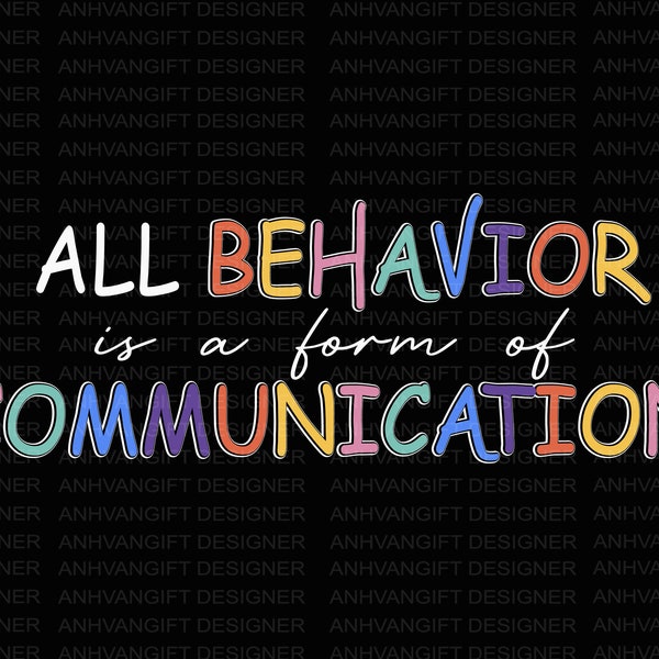 All Behavior is a Form of Communication Svg - Etsy UK