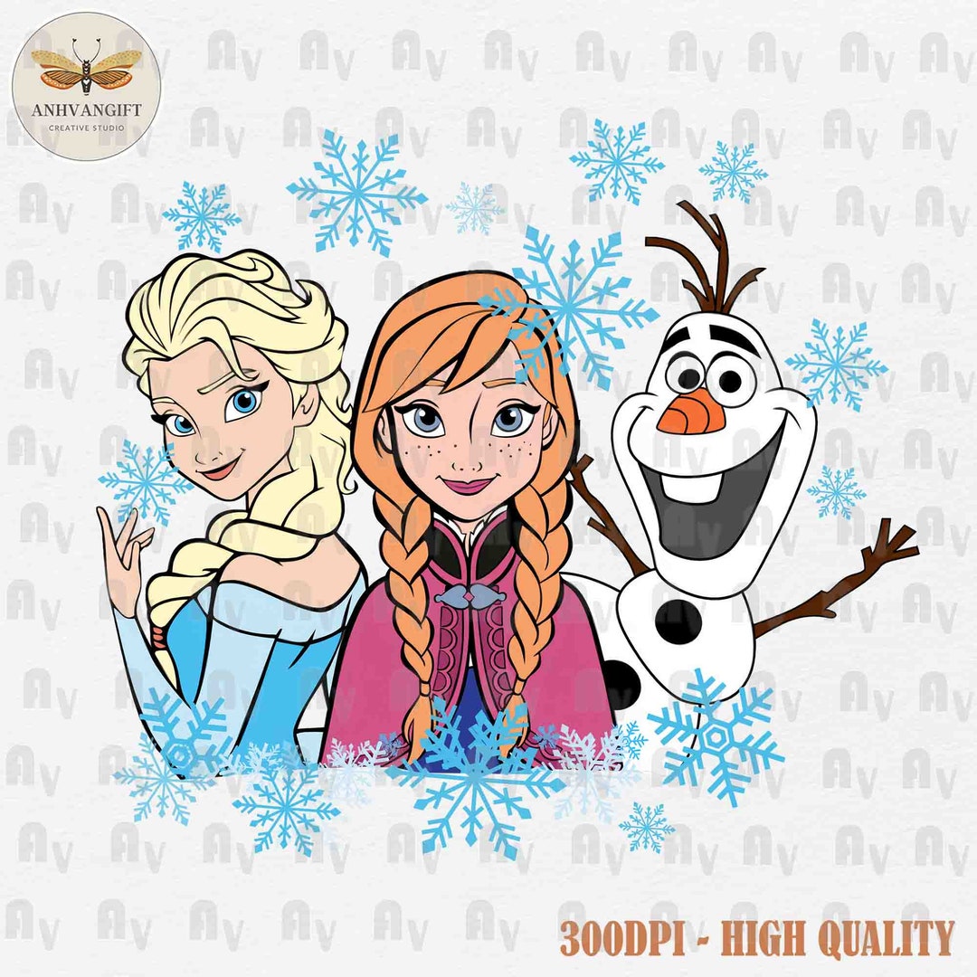 Princess and Friends PNG, Princess Png, Snowman Png, Family Trip 2024 ...