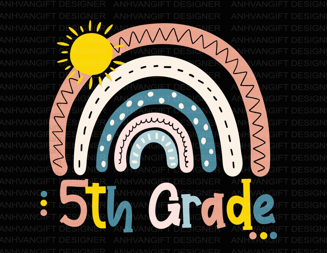 5th Grade Rainbow SVG Back to School Svg First Day of - Etsy Canada