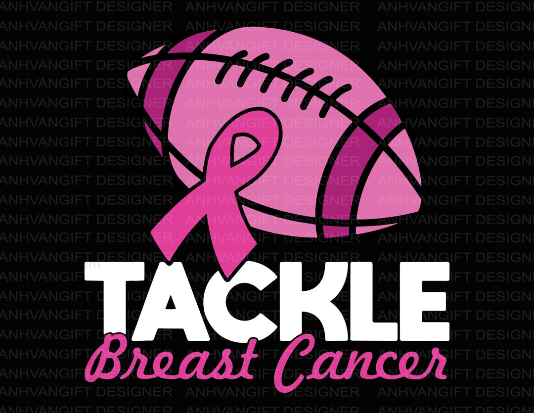 Tackle Breast Cancer SVG, Breast Cancer Svg, Pink Rugby Svg, Strong ...