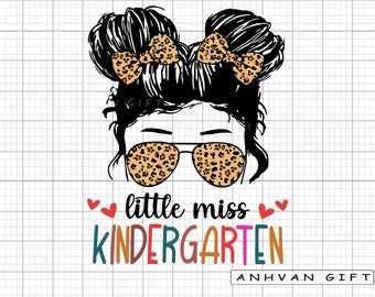 Little Miss Kindergarten Svg Back to School Svg First Day of - Etsy