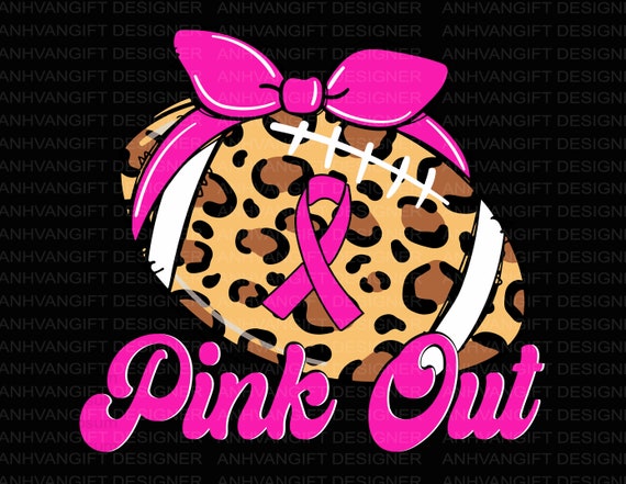Pink Out SVG Breast Cancer Svg Leopard Rugby Svg Pink - Etsy