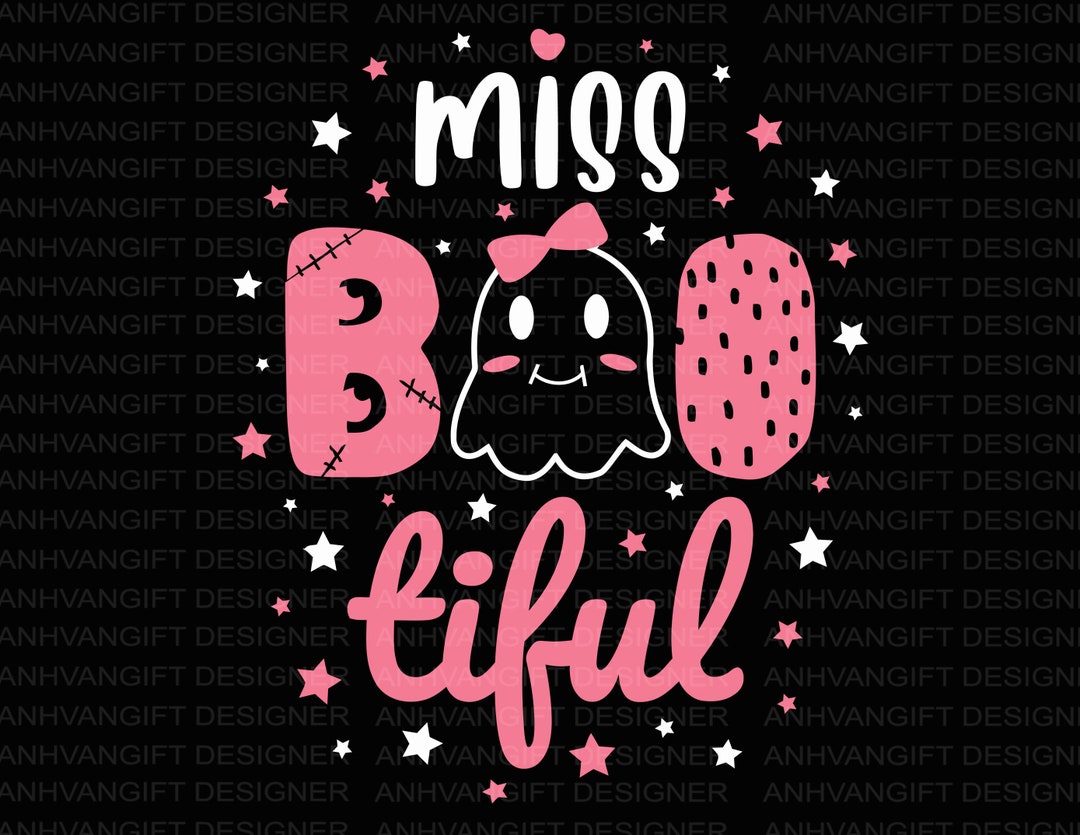 Miss Bootiful Ghost Svg Beautiful Ghost Halloween Svg Pink - Etsy