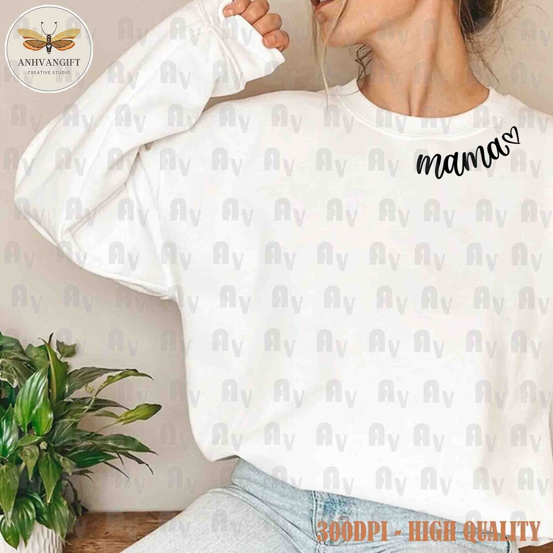 Mama SVG, Curved Mama Svg, Mama Shirt Collar Svg, Mom Shirt Svg, Mother ...