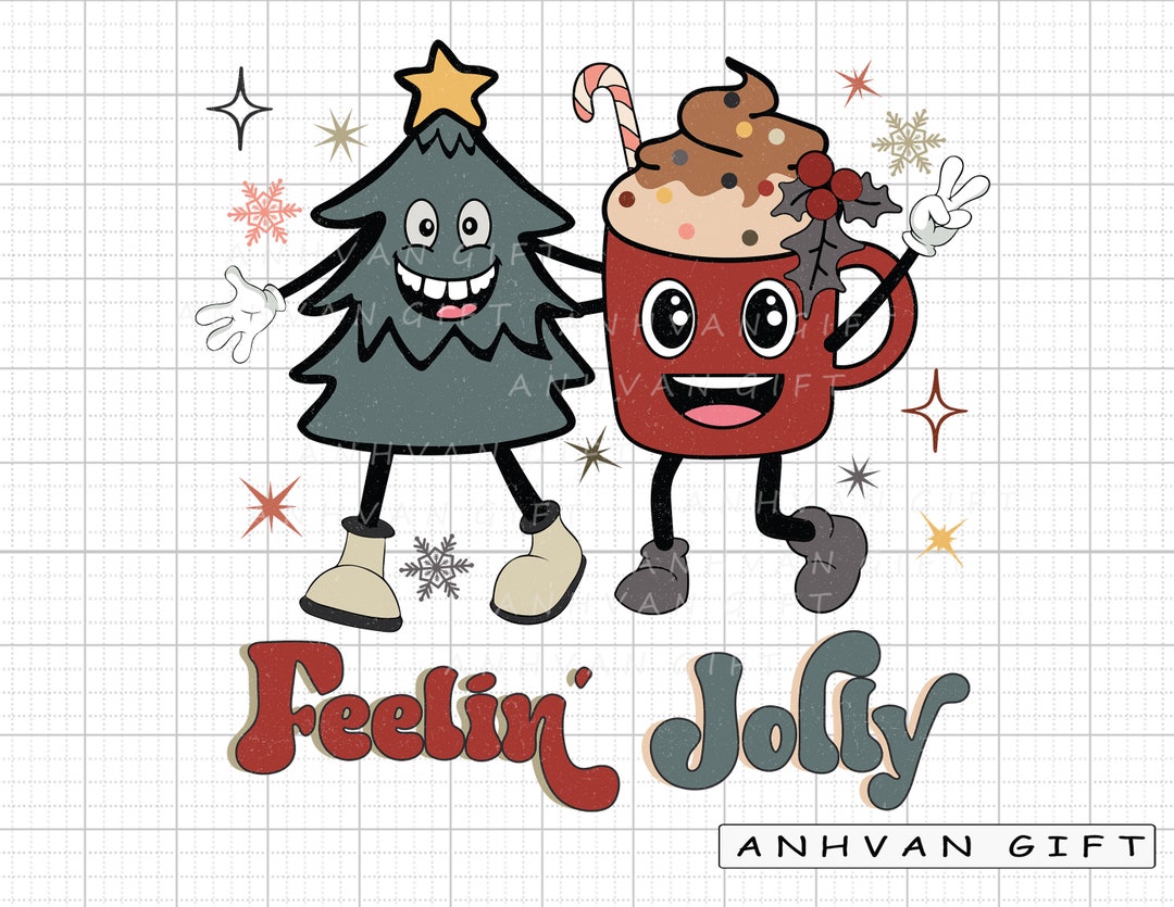 Feelin' Jolly Png Santa Claus Hot Cocoa Png Christmas - Etsy