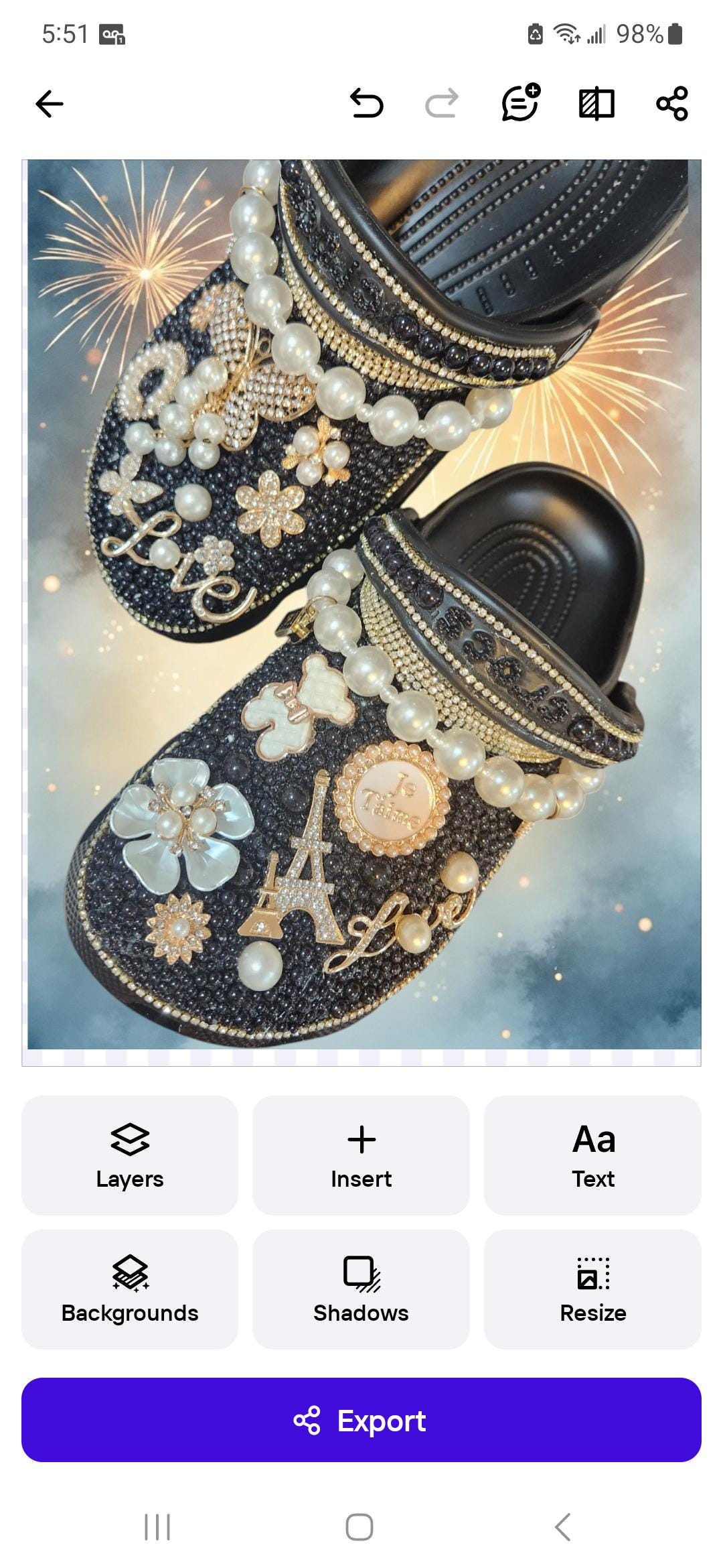 Paris Blinged Crocs - Etsy UK