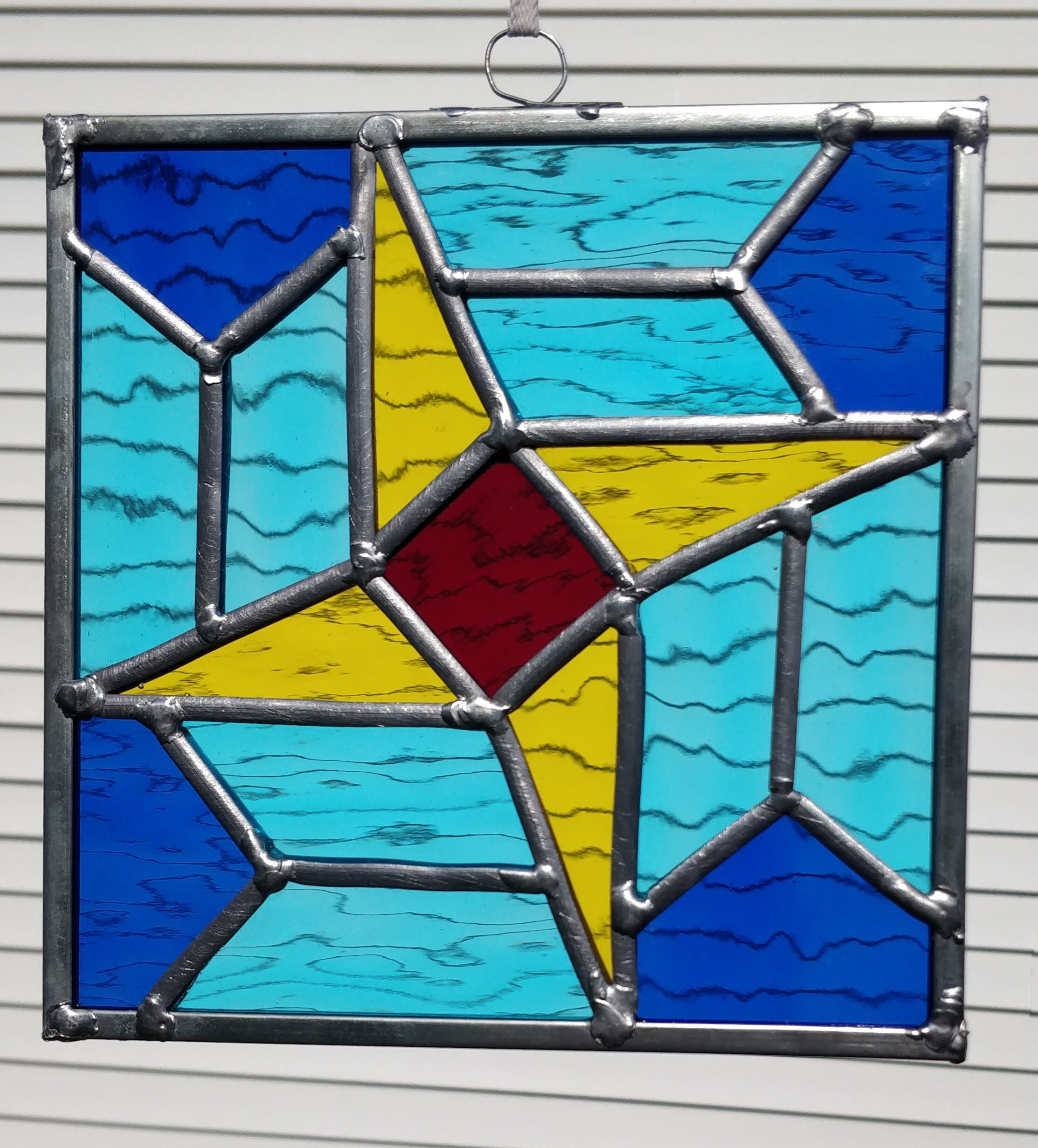 Handmade Stained Glass Window Panel - Etsy
