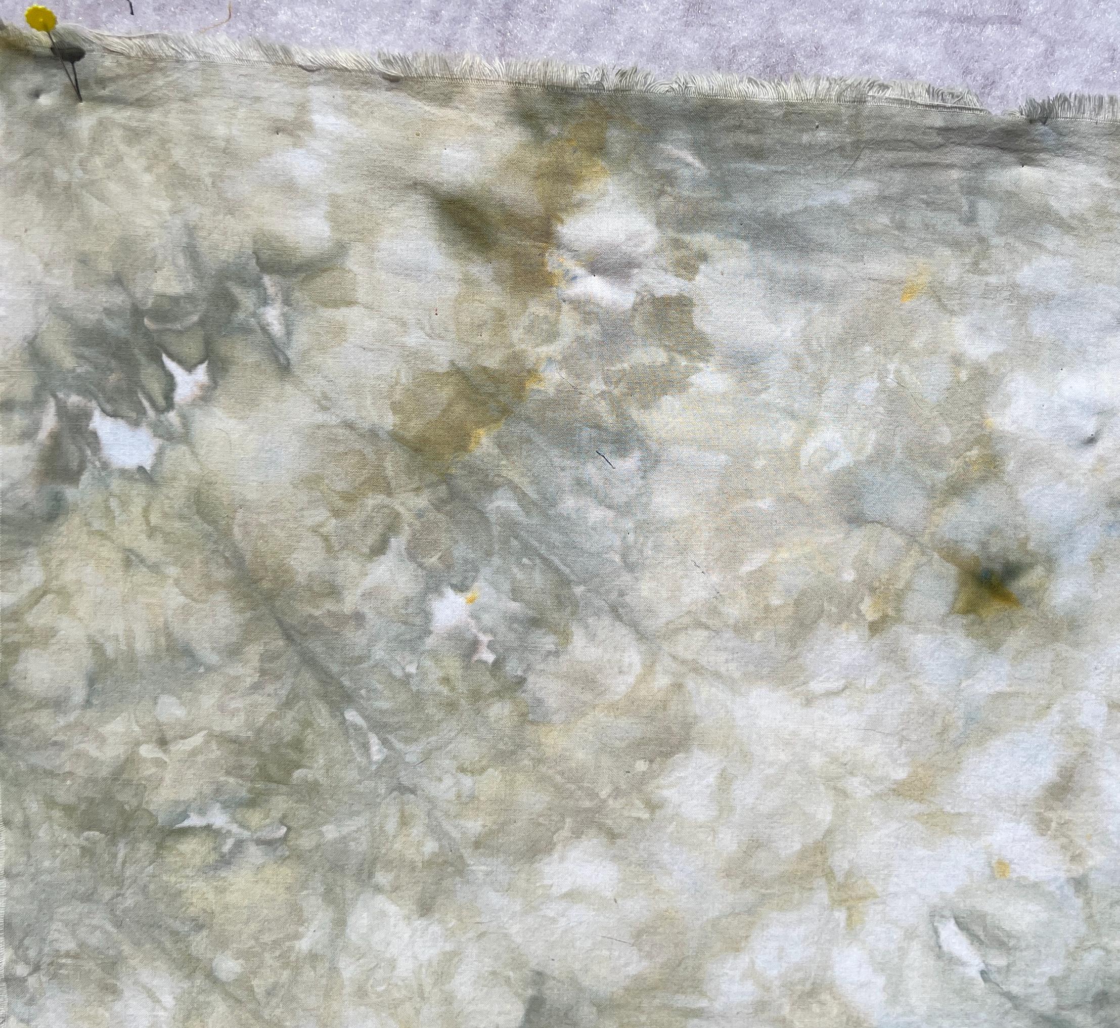 Hand-dyed, Ice Dyed Kona Cotton Fabric Sage, Greens, Browns - Etsy