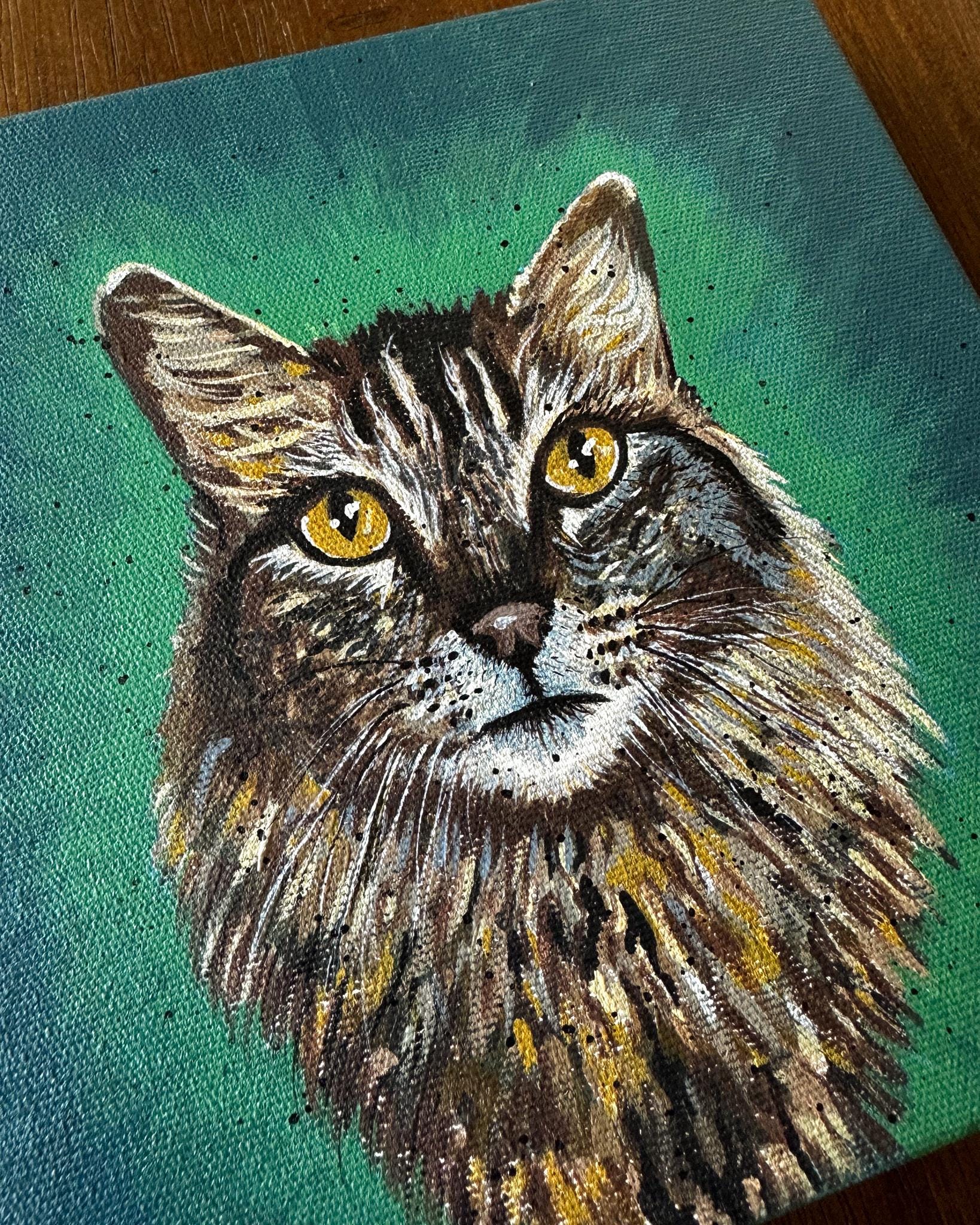 Custom Acrylic Painting of Your Pet - Unique Cat & Dog Portraits From ...