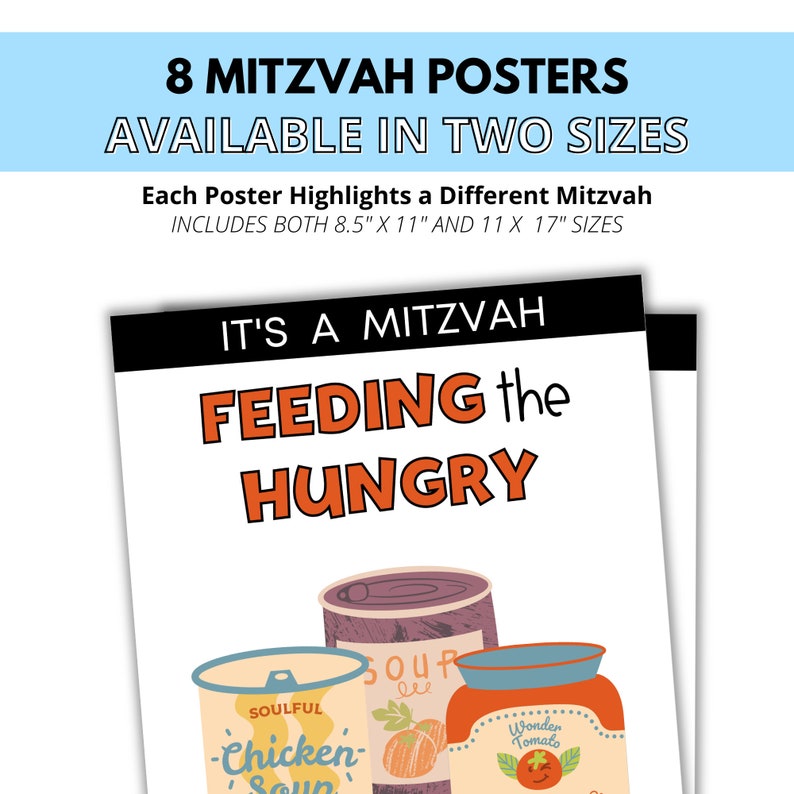 Mitzvah Mitzvot Classroom Poster Set - Etsy
