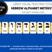 Hebrew Alphabet Aleph-bet Meterstick Teaching Tool | Hebrew School ...