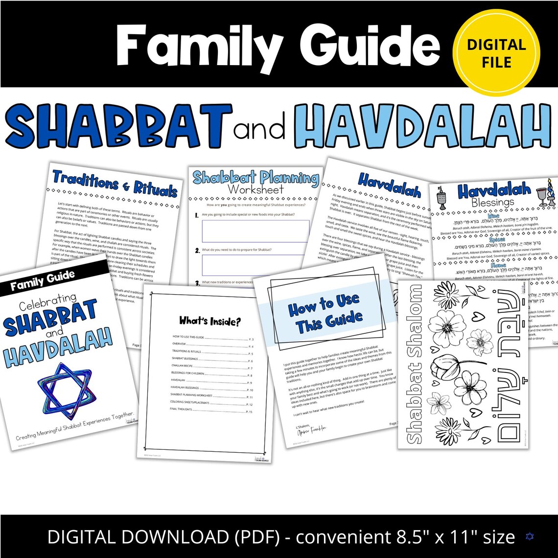 Family Guide - Celebrating Shabbat and Havdalah | Jewish | Sabbath ...