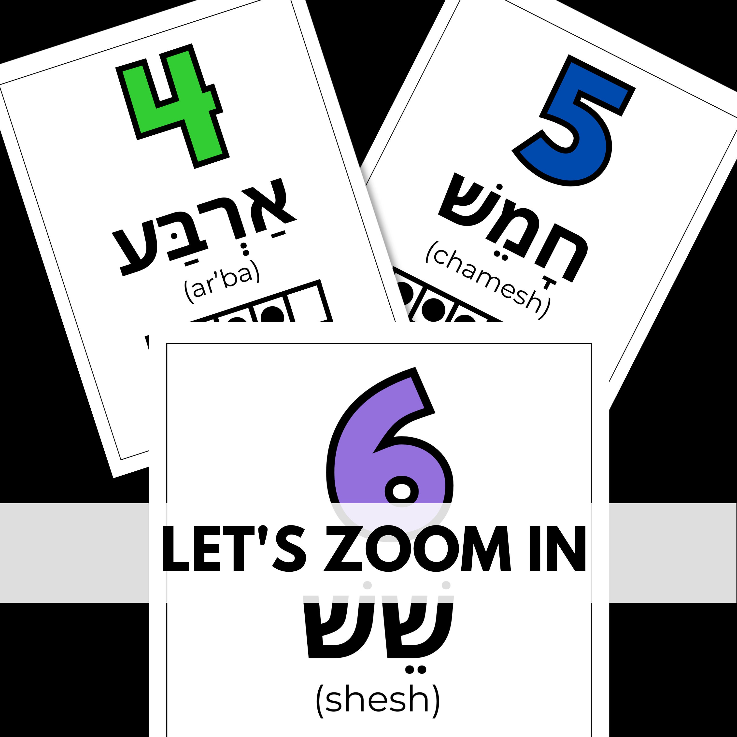 Hebrew Number Posters, Jewish Classroom, Hebrew School, Jewish ...
