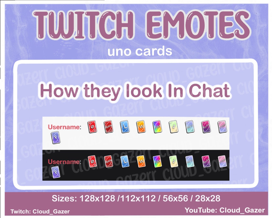 Special UNO Card Emojis for Streaming Twitch & Discord Emotes - Etsy UK