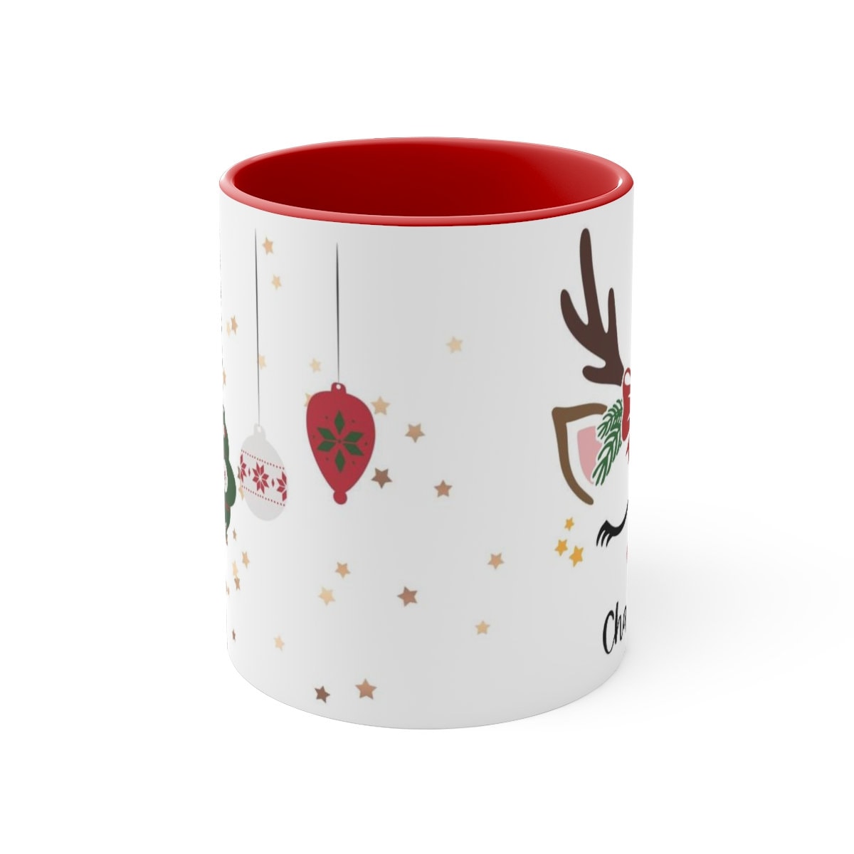 Personalized Christmas Mug, Christmas Reindeer Mug Customized Name ...