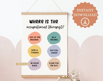 Occupational Therapy Room Sign - Etsy