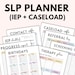 Speech Therapy Planner, Speech Planner, IEP Planner, SLP Planner ...