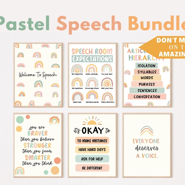 Speech and Language Posters - Etsy
