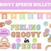 Groovy Speech Bulletin Board, Speech Bulletin Board Kit, Printable ...
