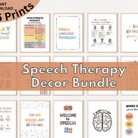 Aura SLP Digital Prints | Speech Therapy, Decor, Clinic, Office, Room ...