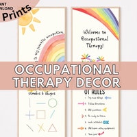 Occupational Therapy Poster | Occupational Therapy Gifts | OT Decor ...