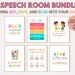 Soft Boho Speech Therapy Classroom and Office Decor, SLP Classroom and ...