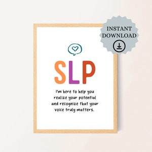 SLP Appreciation Gift, SLP Gift, Speech Therapy Gift, Speech Language ...
