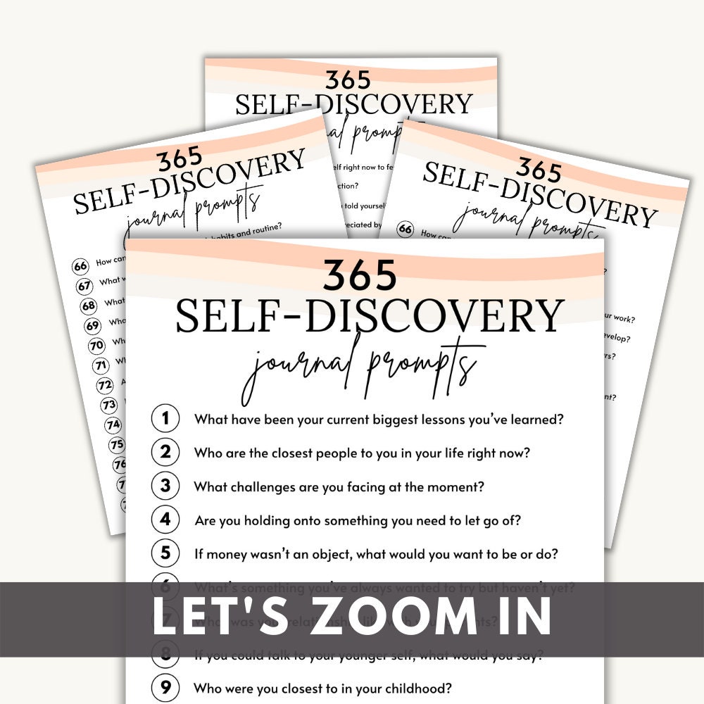 365 Self-discovery Journal Prompts Printable, Shadow Work Journaling ...
