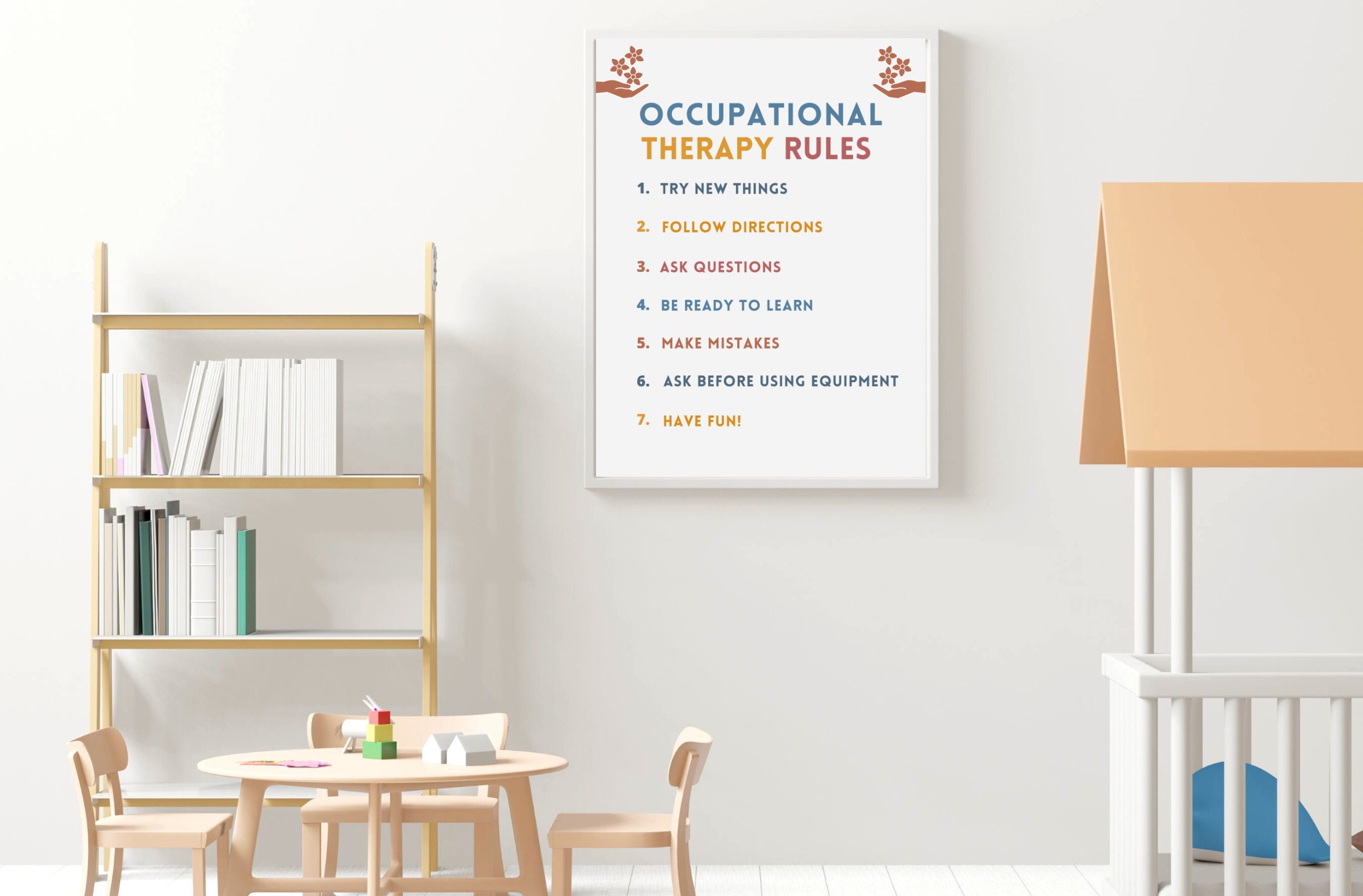OT Room Expectations, Occupational Therapy Poster, Digital OT Print ...