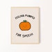 Fall Speech Therapy Poster, Speech Pumpkin Sign, Speech Therapy Room ...