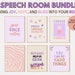 Speech Therapy Classroom Decor, Speech Therapy Rainbow Decor, Speech ...