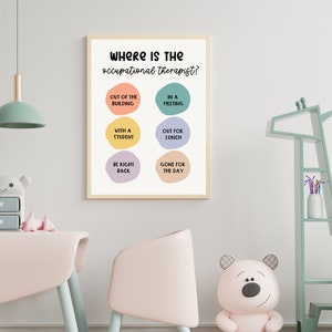 Where is the Occupational Therapist Poster, Printable OT Poster, OT ...